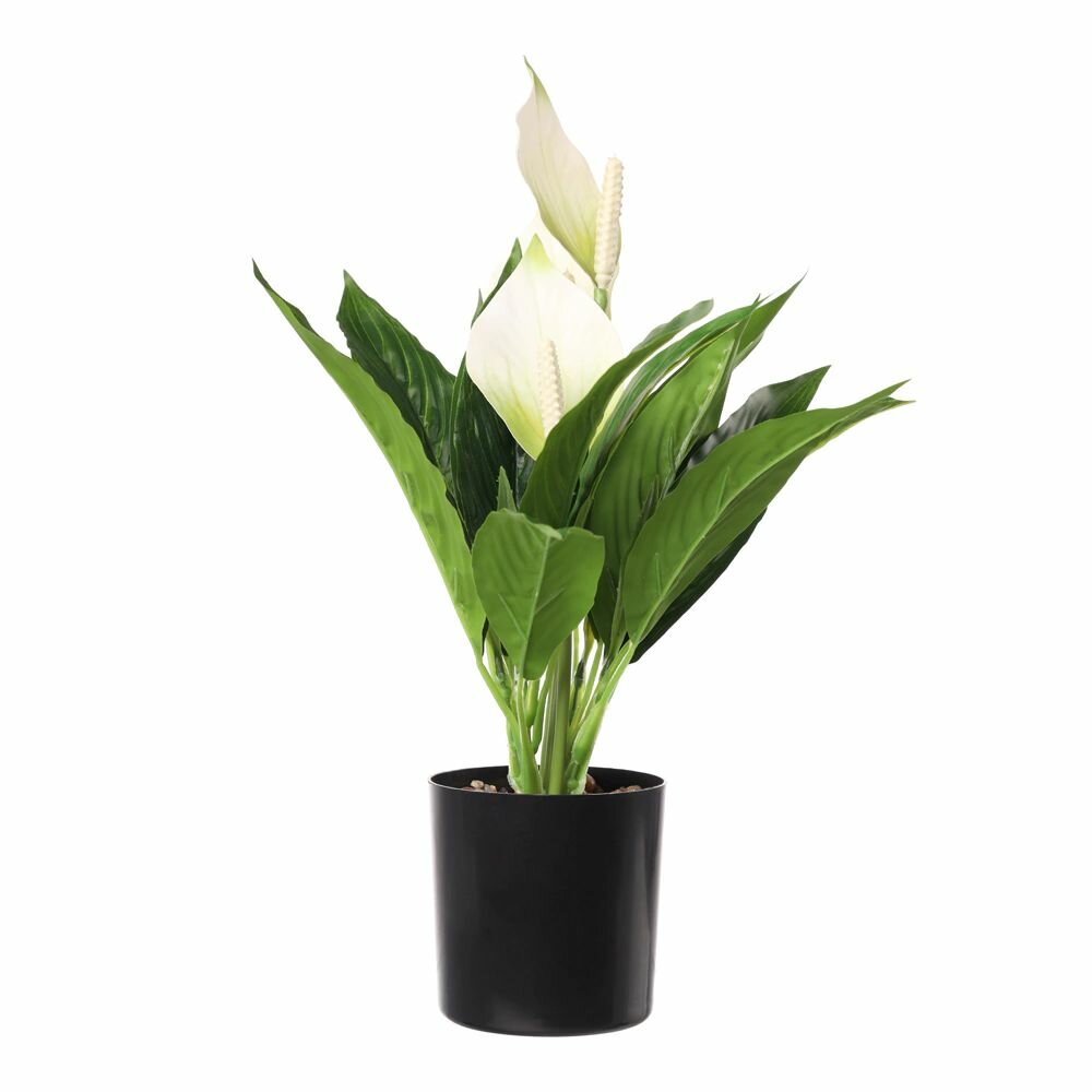 Искусственное растение Спатифиллум в горшке высота 43 см