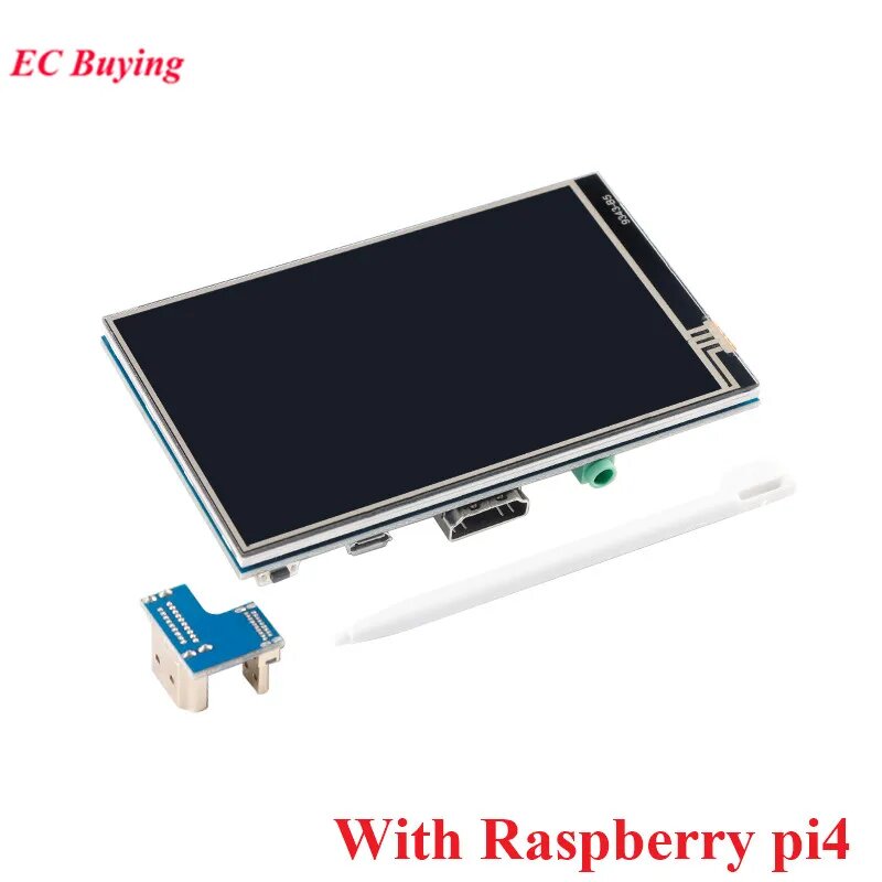 4-дюймовый HDMI сенсорный экран с Raspberry pi4