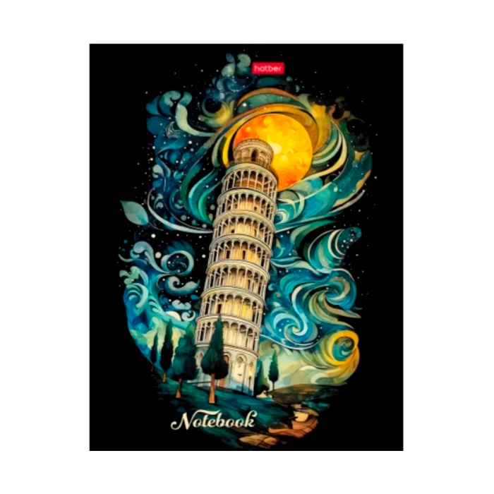 Блокнот в кл Hatber Пизанская башня А5 96л 96ББ5В1_30821