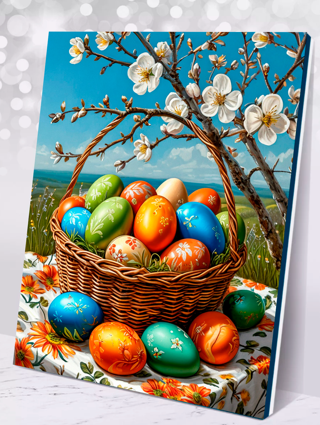 Картина по номерам "Пасха" 40х50 см, хлопковый холст на подрамнике, акрил, Hobby Home