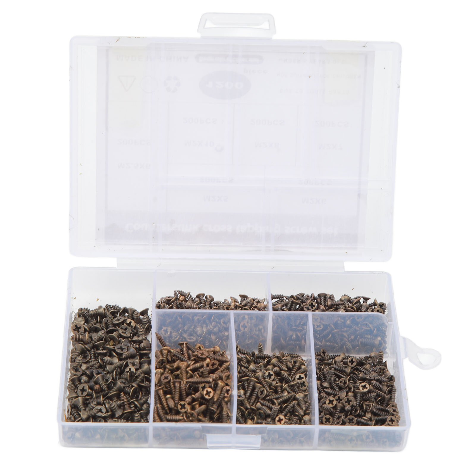 Комплект из 1200 саморезов с потайной головкой M2 M2.5, миниатюрный крепежный винт для деревообработки