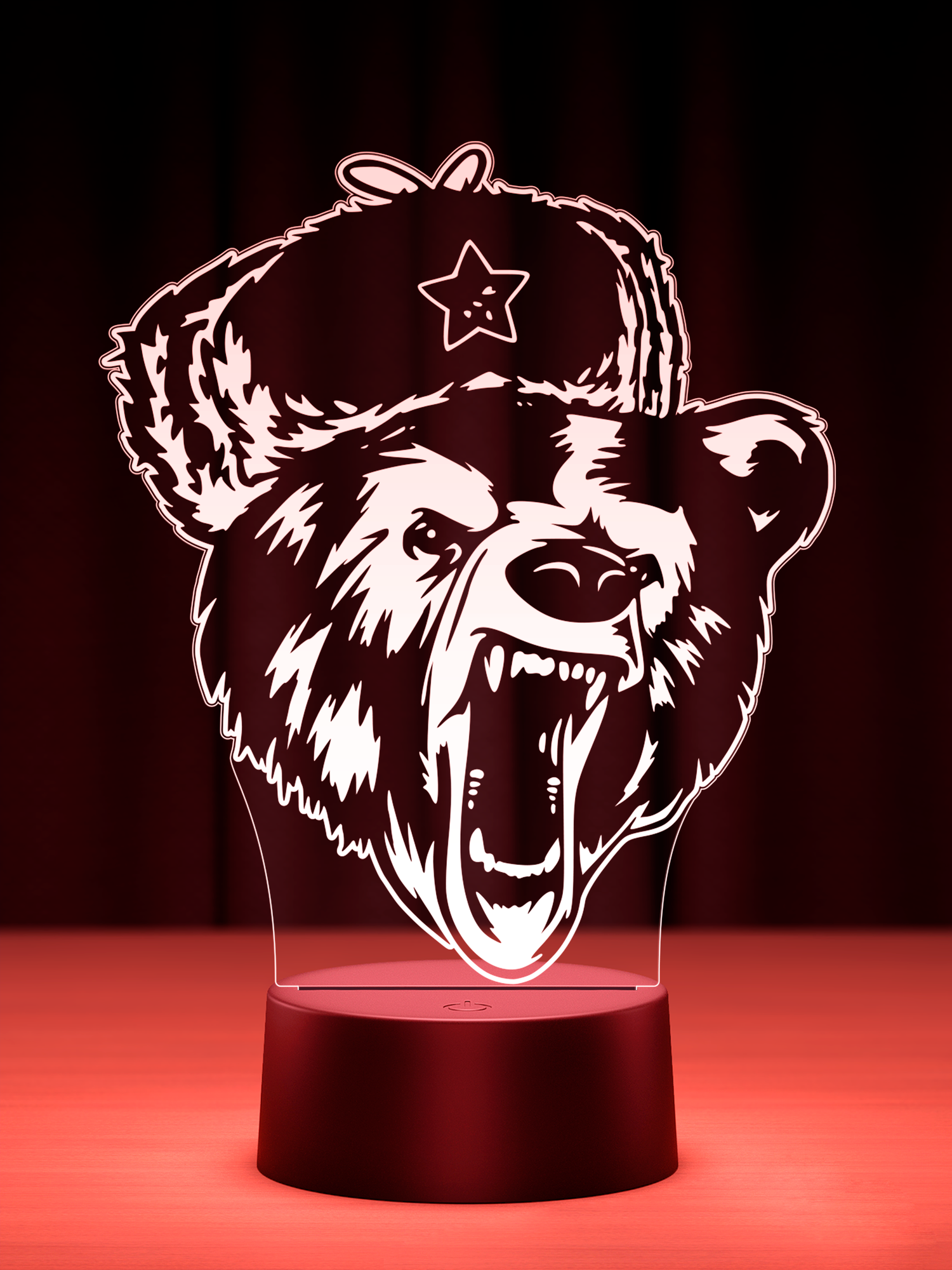 Ночник - Подарок, Медведь - Россия, Идеальный подарок для создания атмосферы