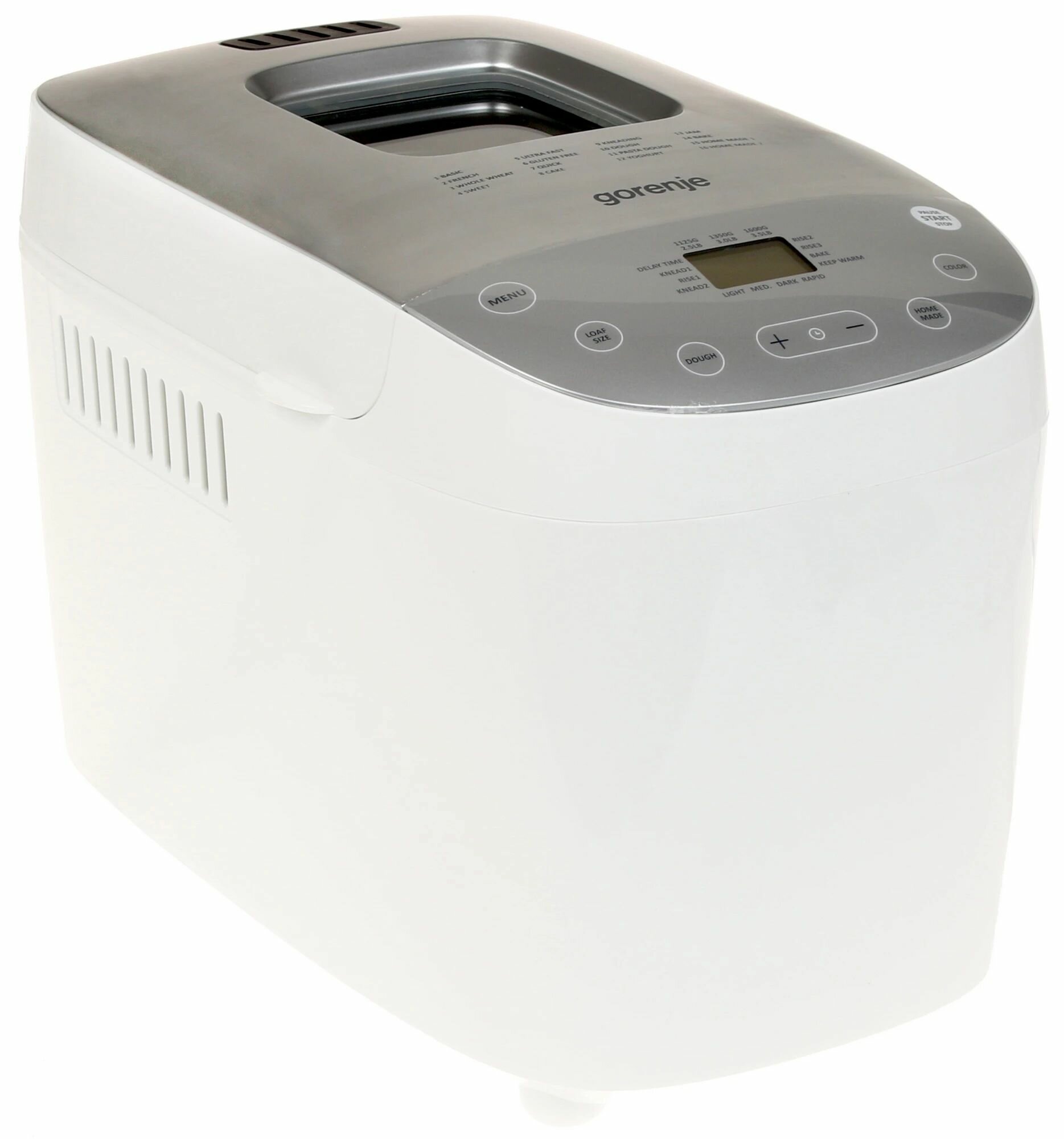Хлебопечь Gorenje BM1600WG, 16 программ выпечки, макс. вес 1,6 кг, белая
