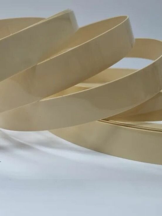 Кромка мебельная ПВХ глянцевая без клея, толщина 1мм, ширина 42мм, цвет Персик, 5метров