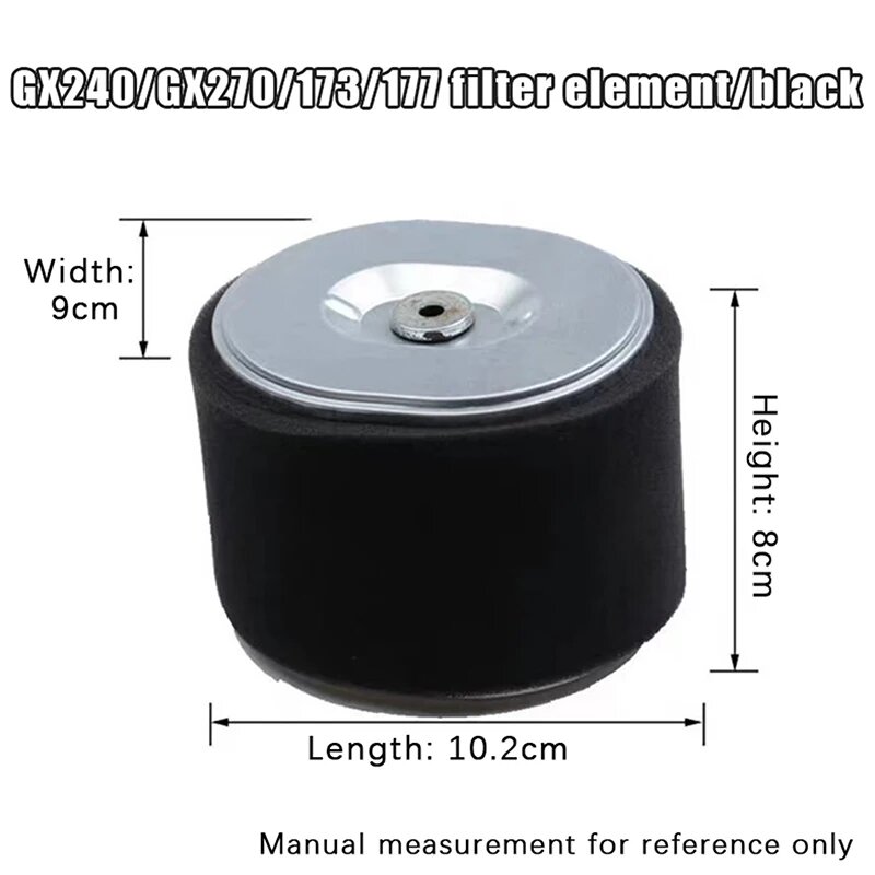 Элемент воздушного фильтра бензинового двигателя Для GX270/GX390/GX420, аксессуары для 177 Black
