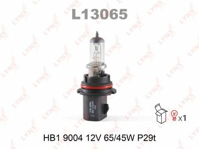 LYNXauto Лампа HB1 9004 12V 65 45W P29T лексус л эс / LEXUS LS 1989-1995, тойота превия / TOYOTA PREVIA 1990-2000 L13065