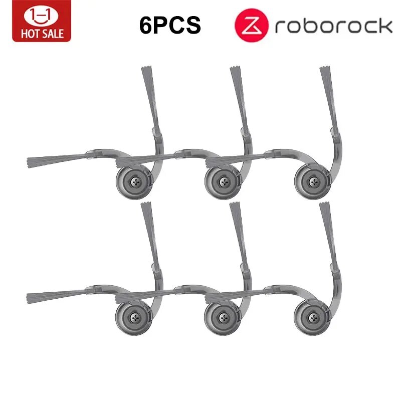 6шт Roborock Qrevo Curv/P20 Pro запчасти, серые