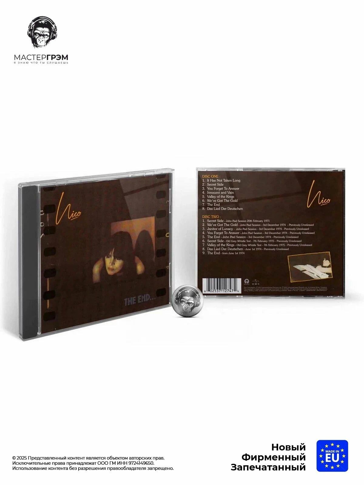 CD диск Nico - The End (2CD) Deluxe, 2012, Jewel Case