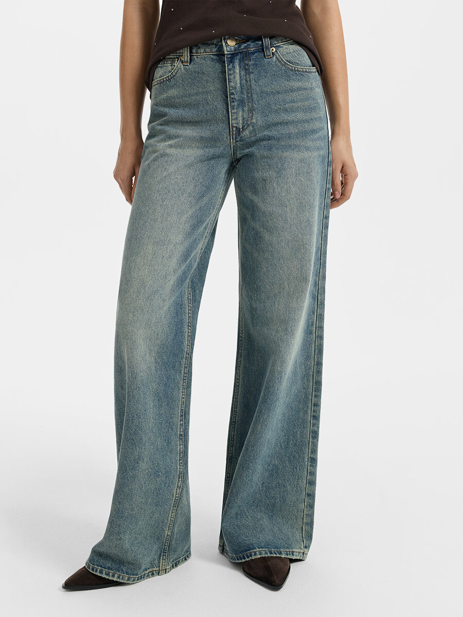 Джинсы клеш 