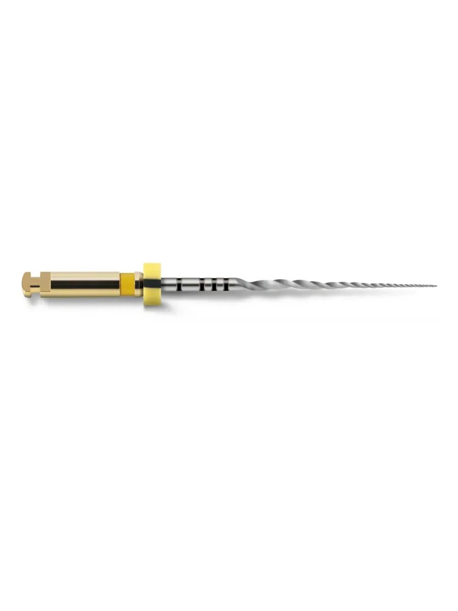 ProTaper Next X1/21 мм, 3 шт -машинный файл NiTi с переменной конусностью (желтые), стерильные.