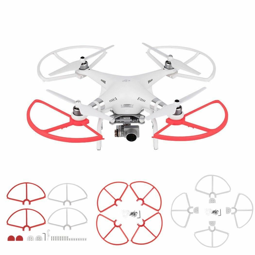 Защита лопастей для дронов 1 комплект белый красный