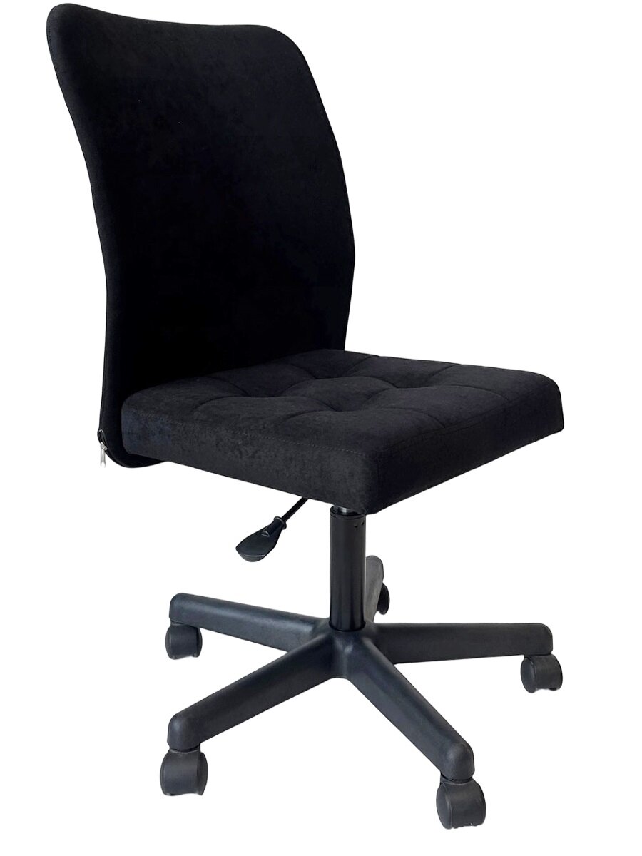 Детское компьютерное кресло StylChairs Оскар, обивка велюр, цвет черный