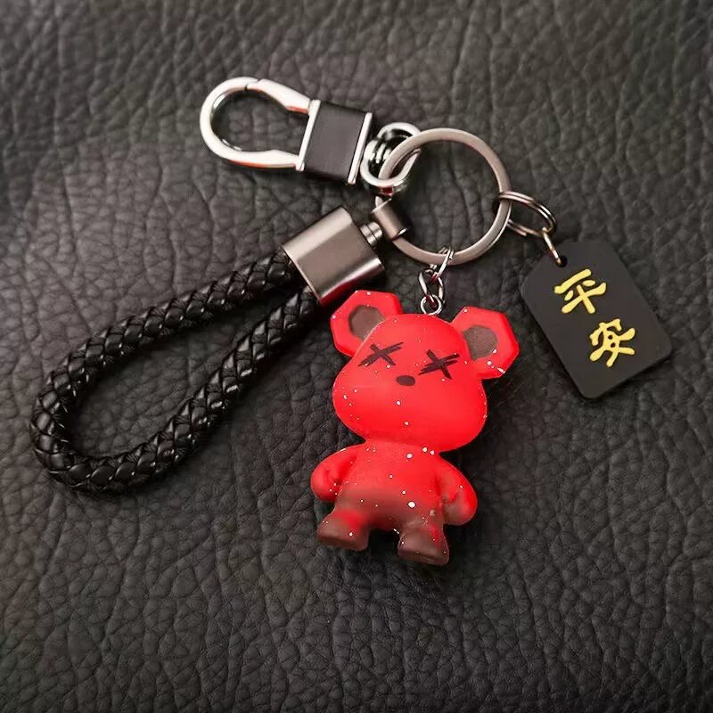 Мужские и женские брелоки для ключей, латунные брелоки с двенадцатью знаками зодиака, подвески ручной работы,