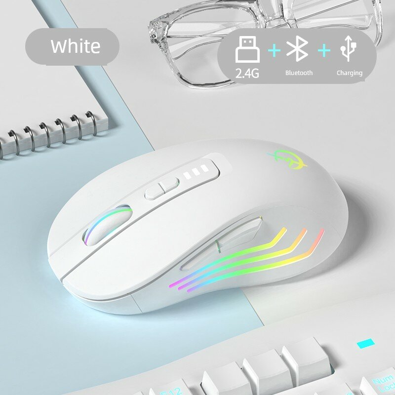 Беспроводная Bluetooth-мышь для ноутбуков Dell: G15, Inspiron 5000, G3, G5, G7 (для геймеров и девушек) Официальная