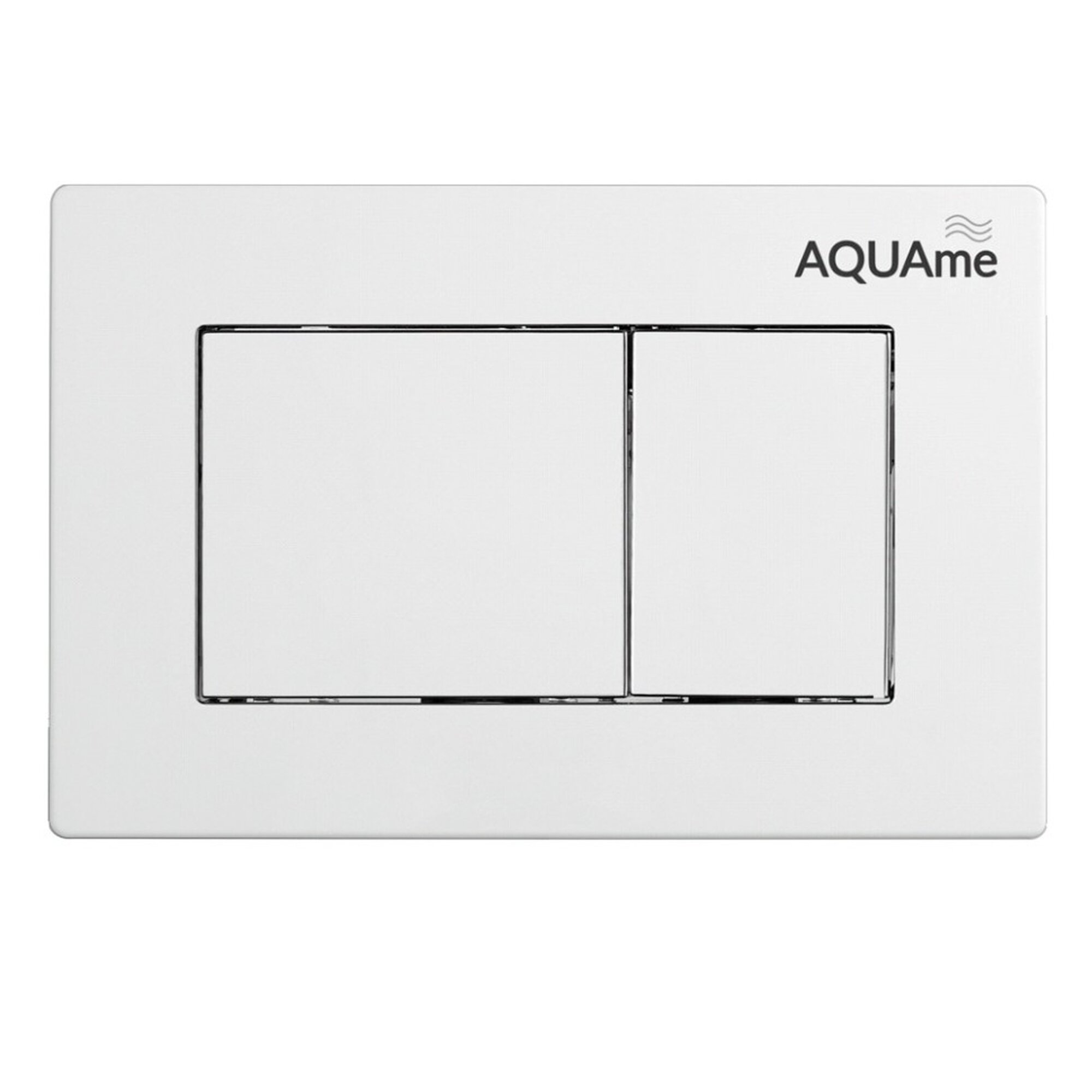 Панель смыва AQUAme AQM4102W, для инсталляции, белая, 163x247мм