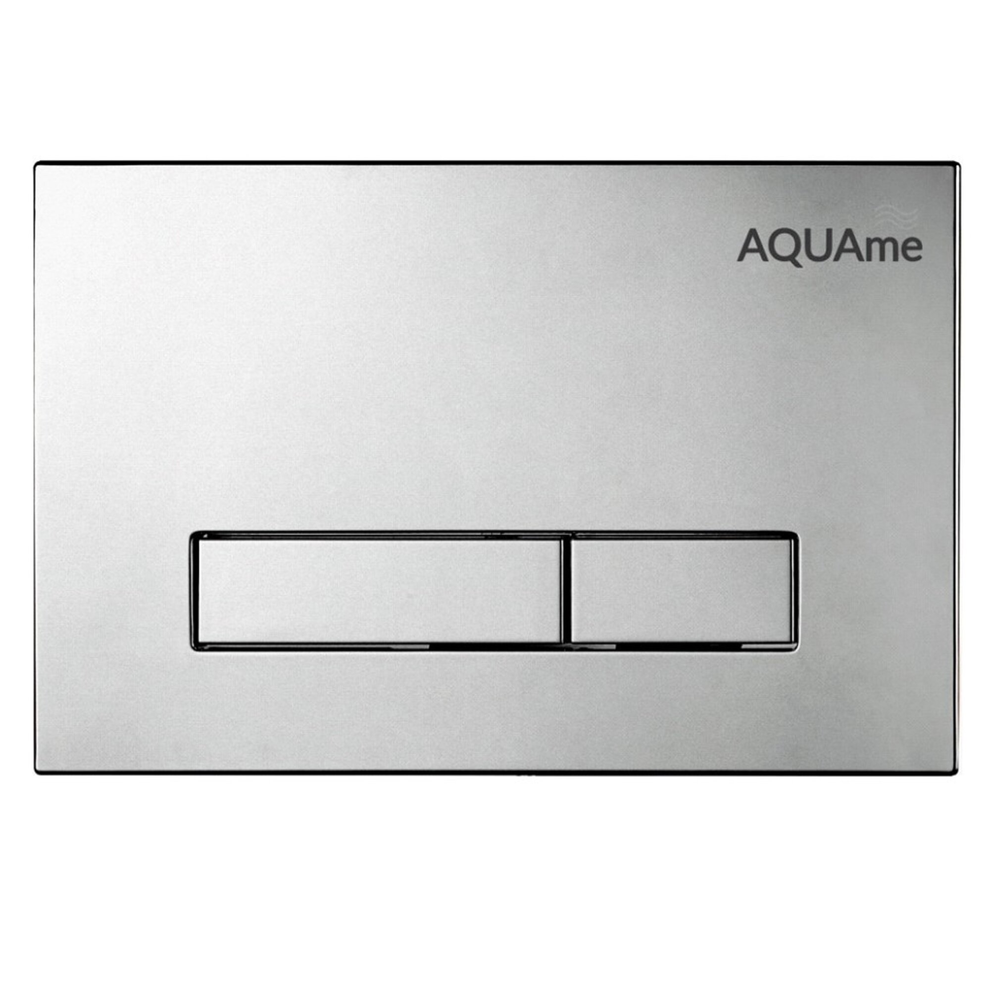 Панель смыва AQUAme AQM4103S, для инсталляции, сатин, серебристая