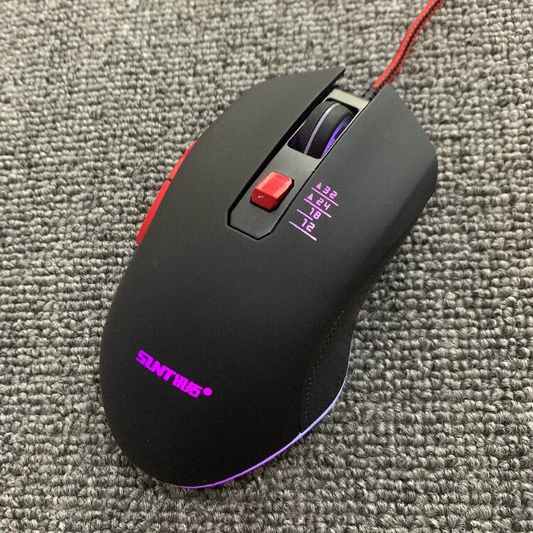 В наличии, недорогая и долговечная игровая мышь Anhua A3050, подходит для PUBG, с подсветкой и четким кликом. Чип