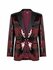 Куртка Billionaire Sequined peak-lapel blazer, размер 50, red