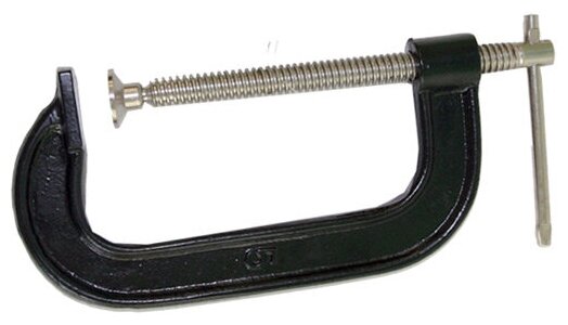 Струбцина G-образная UGO LOKS 125мм стальная прочная из стали для сварки и резьбы с высокой нагрузкой