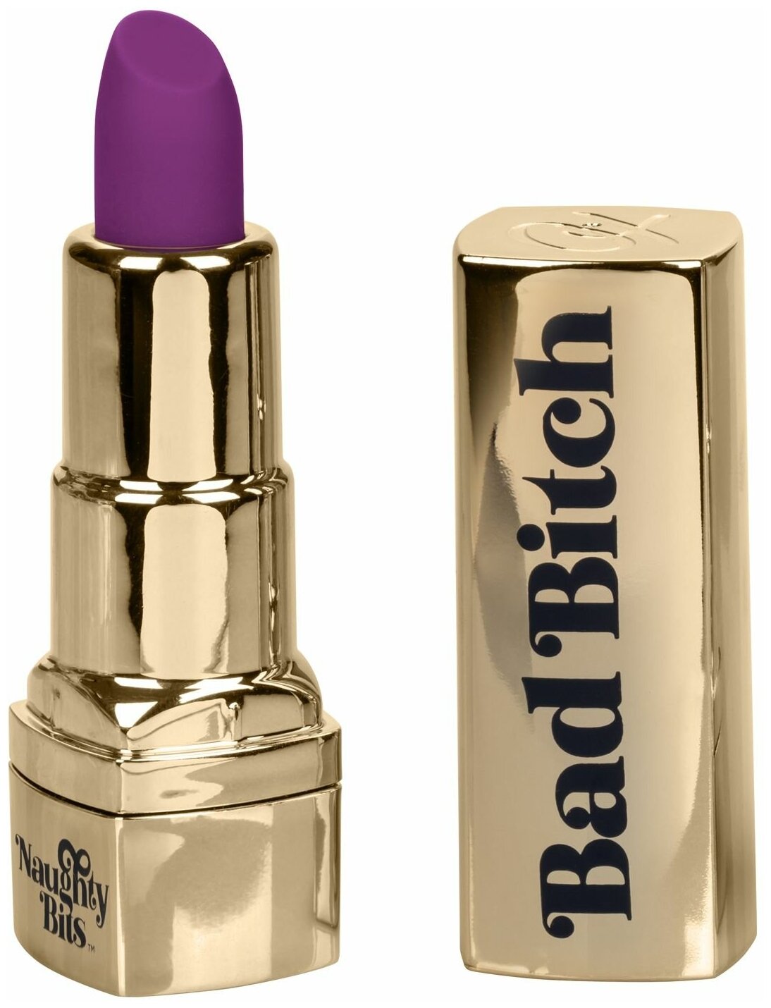 Calexotics Naughty Bits Bad Bitch Lipstick 7,5 см, вибропуля в виде помады, фиолетовый