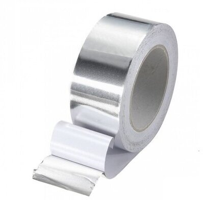 Скотч алюминиевый "крафт" 48мм, 40 метров, 50 мкм, лента клейкая