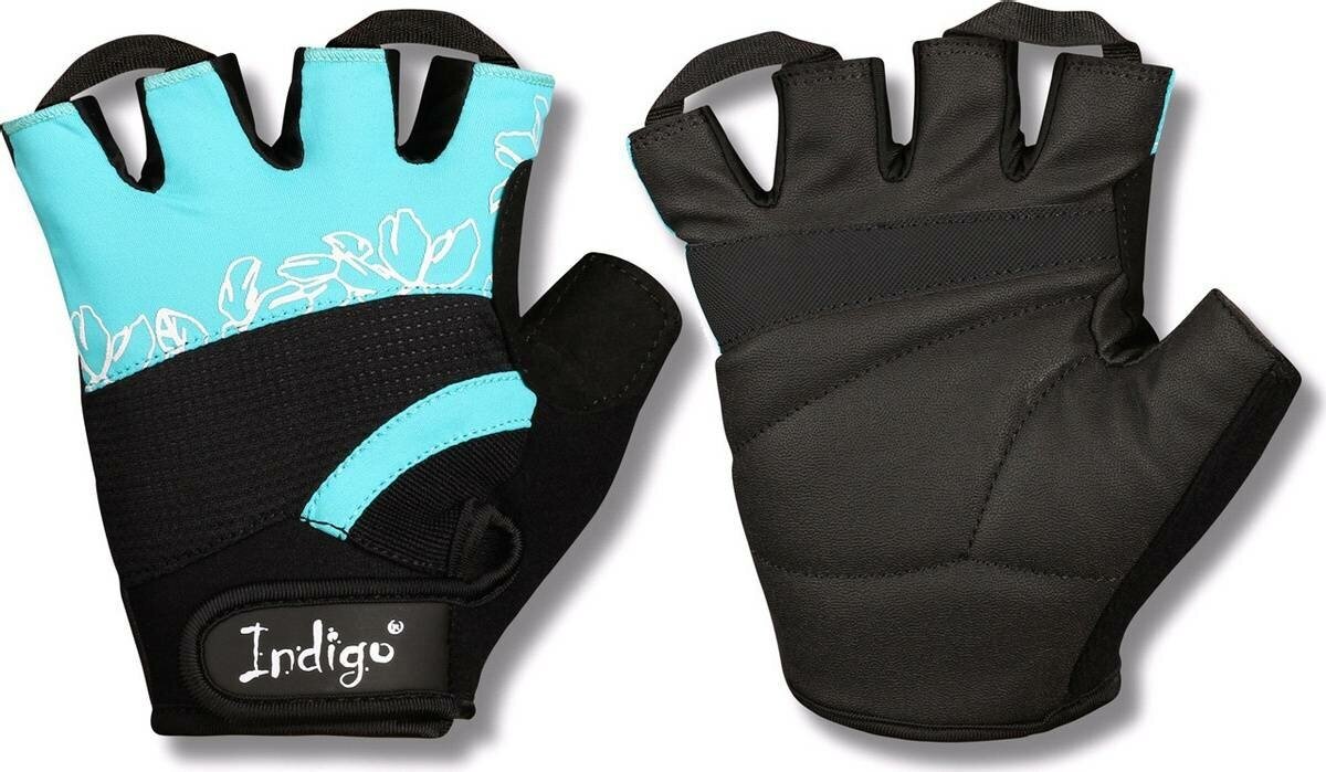 Перчатки для фитнеса женские INDIGO PU, эластан, неопрен M SB-16-1734
