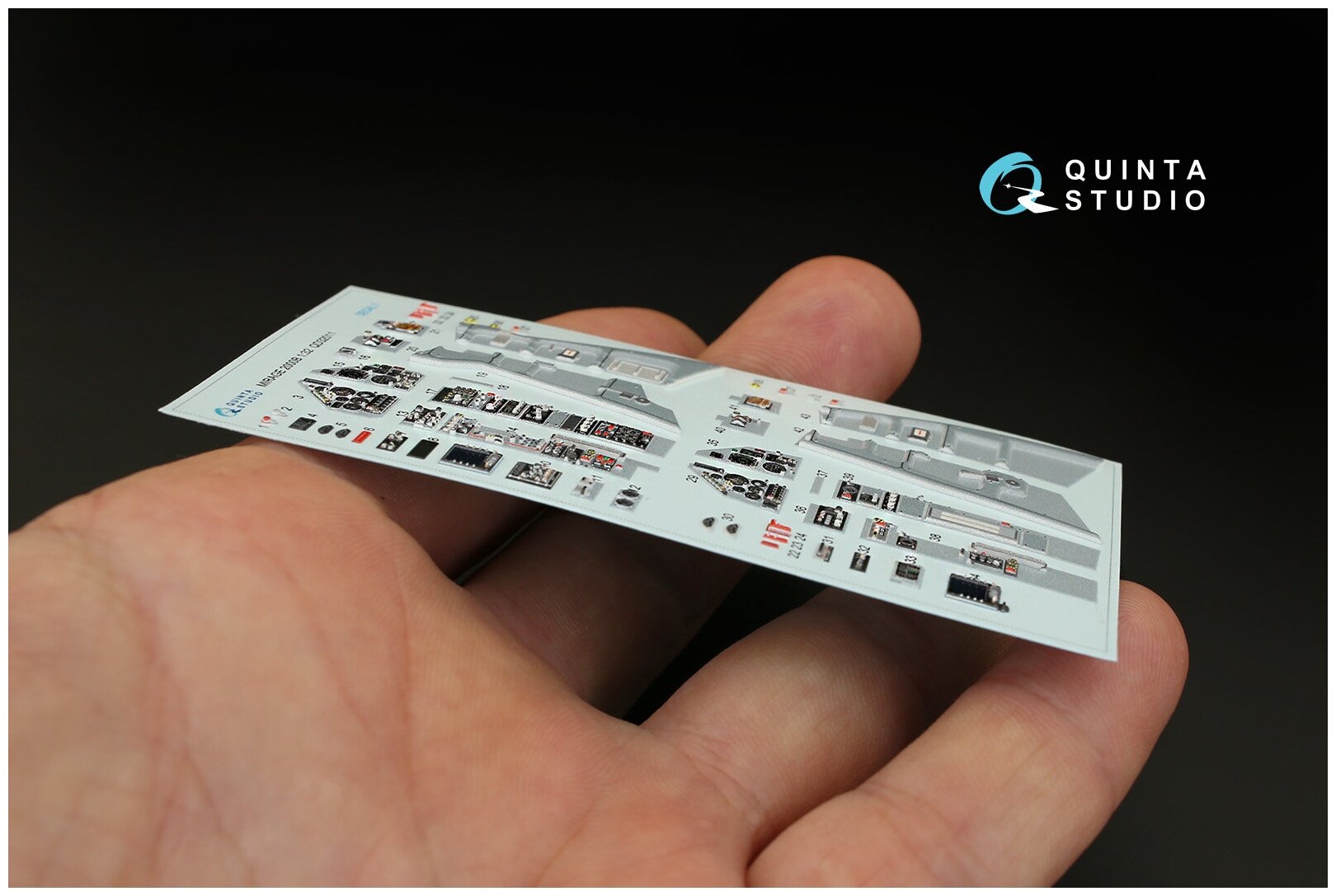 QD32011 1/32 3D Декаль интерьера кабины Mirage 2000B (для модели Kitty Hawk)