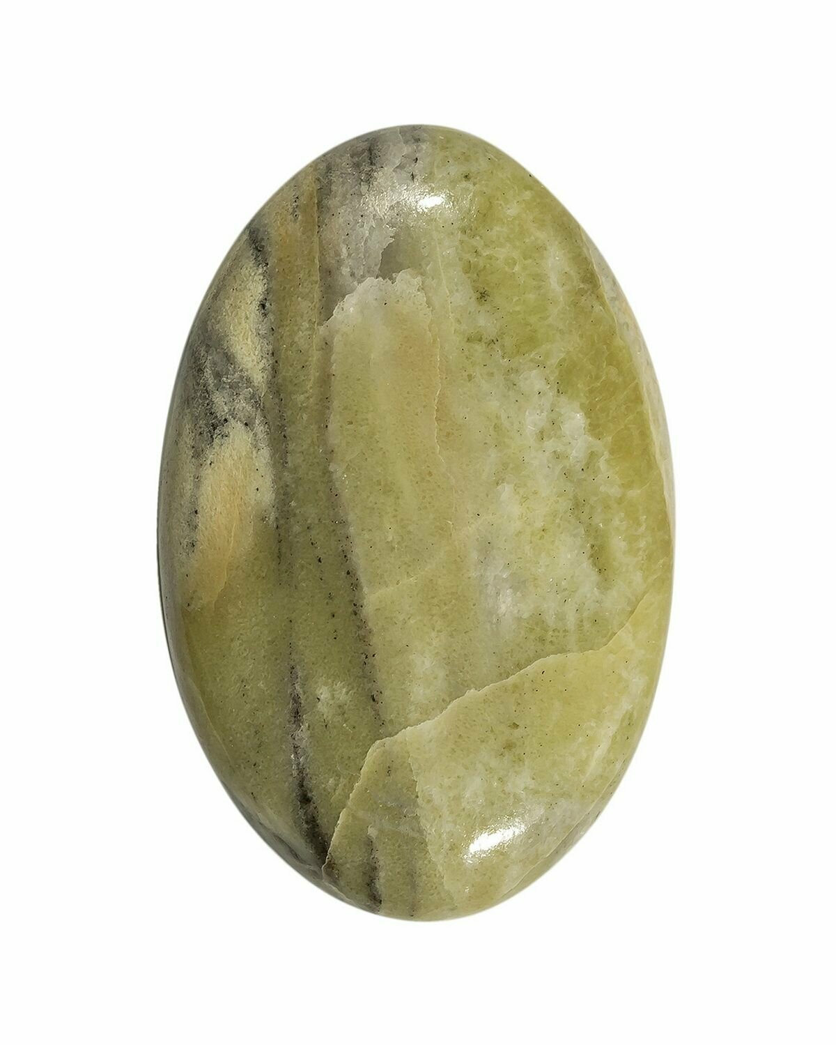 Кабошон из виолана размером 48х31х7 мм.