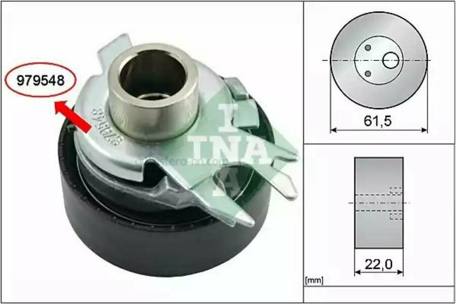 INA 531052530 Ролик натяжной ремня ГРМ VW Lupo 1.0-1.4 98>