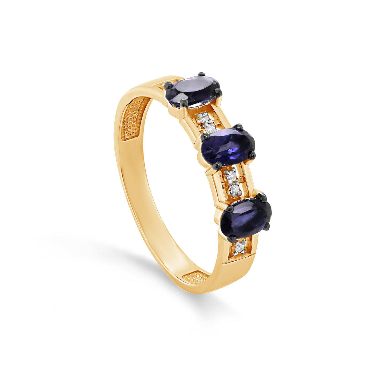 Кольцо, желтое золото, 585 проба, бриллиант