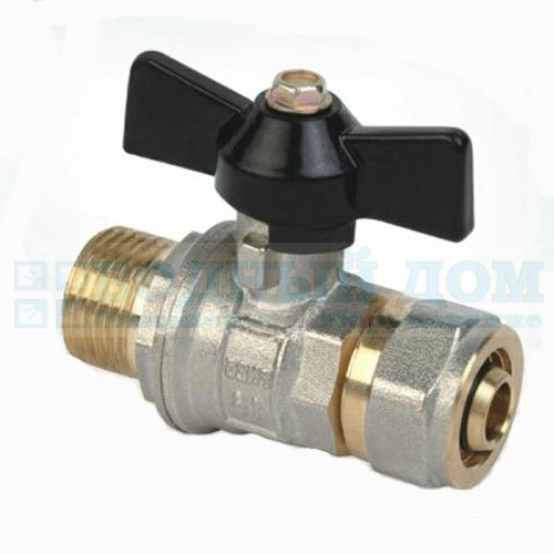 Кран шаровой 20х1/2" ц/н для металлопластиковых труб