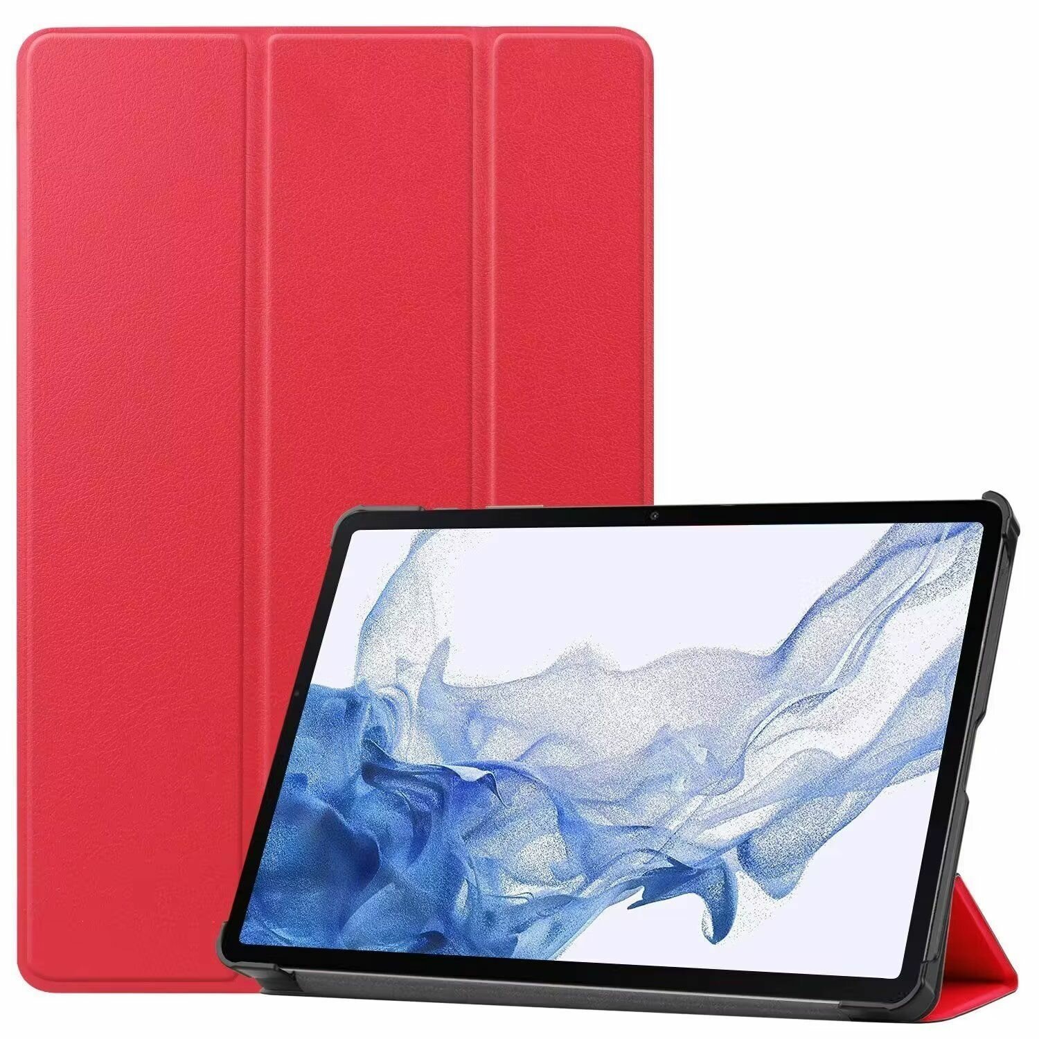 Чехол на Samsung Galaxy Tab S10 Lite / SM-X400, SM-X406, SM-X406B, умный с магнитом, красный
