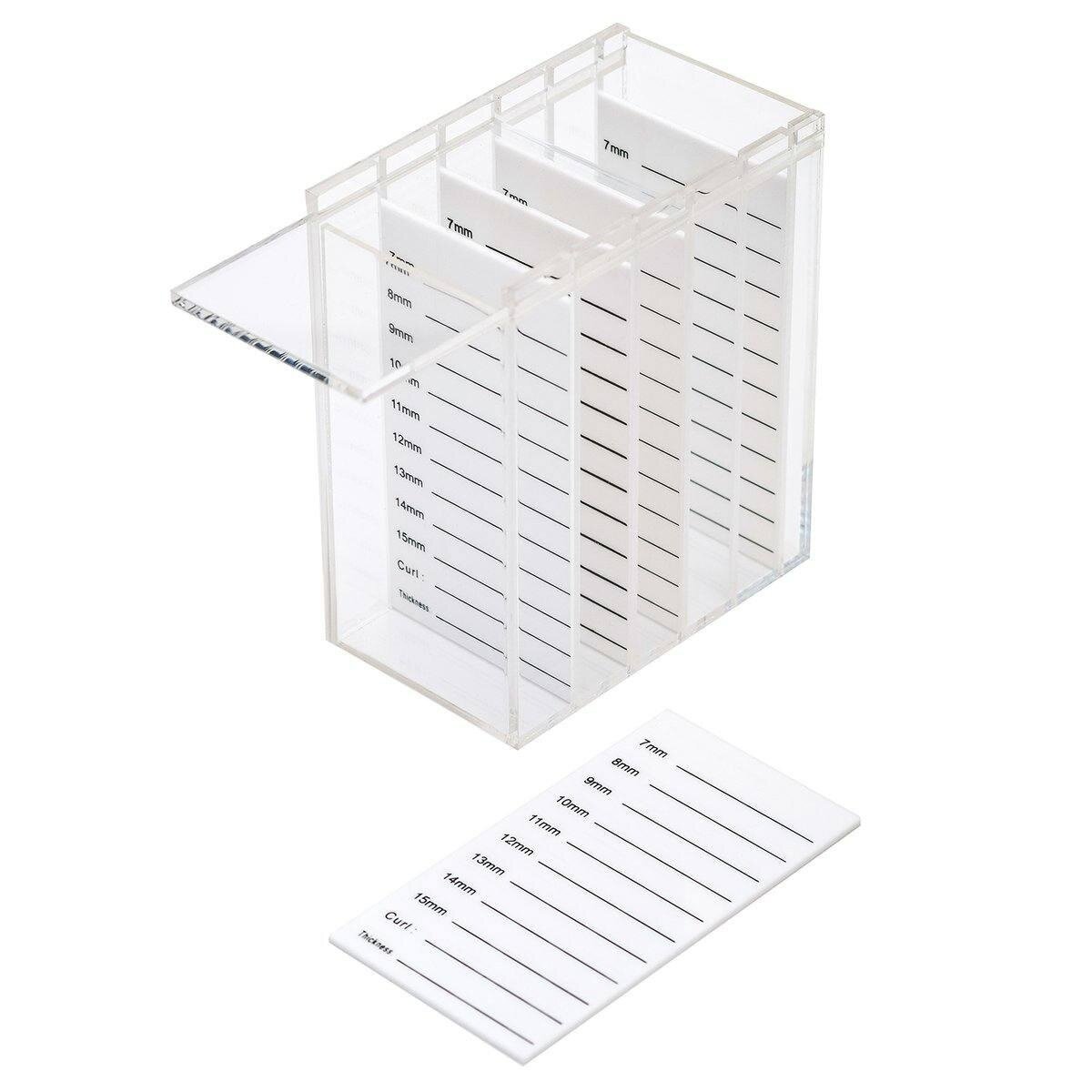 Лэшбокс прозрачный для 5 планшетов