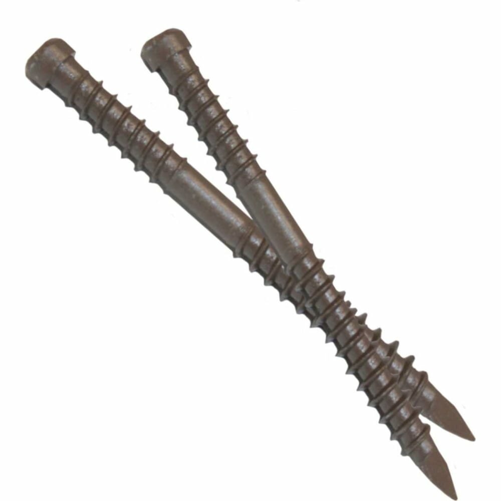 Саморез для террасной доски Гвозdeck потайной, 5,0х80 окрашенный, остроконечный, Torx 15, упаковка 300 шт.