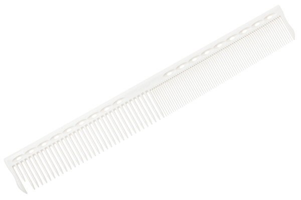 Расчёска для стрижки Y.s.park 345 white, белая, длина- 22 см, ширина- 3 см