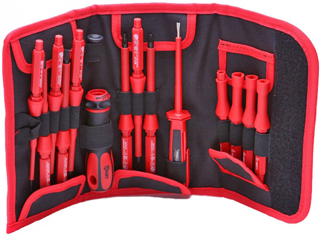 Набор диэлектрических отверток до 1000В НИО-1113 Профи КВТ, арт. 61950