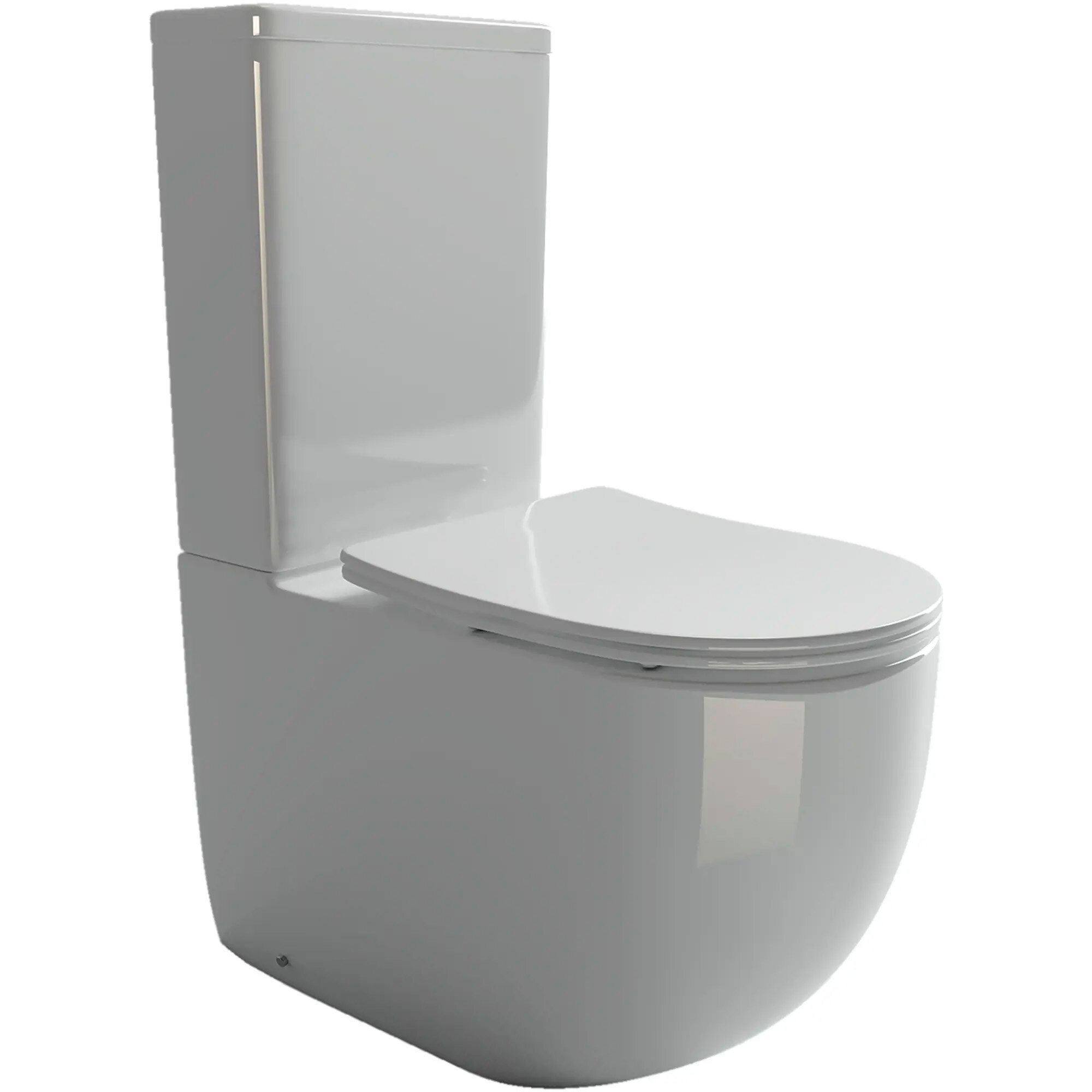 Унитаз-компакт Ceramicanova METROPOL (820х385х620) с сиденьем, белый CN4001-B +CN4001-T