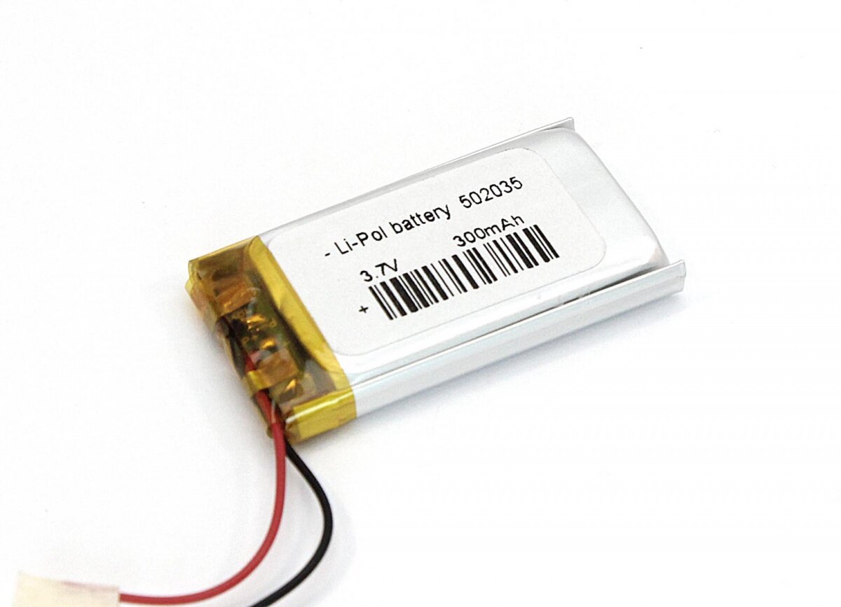 Аккумулятор Li-Pol (батарея) 5x20x35mm 2pin 3.7V/300mAh