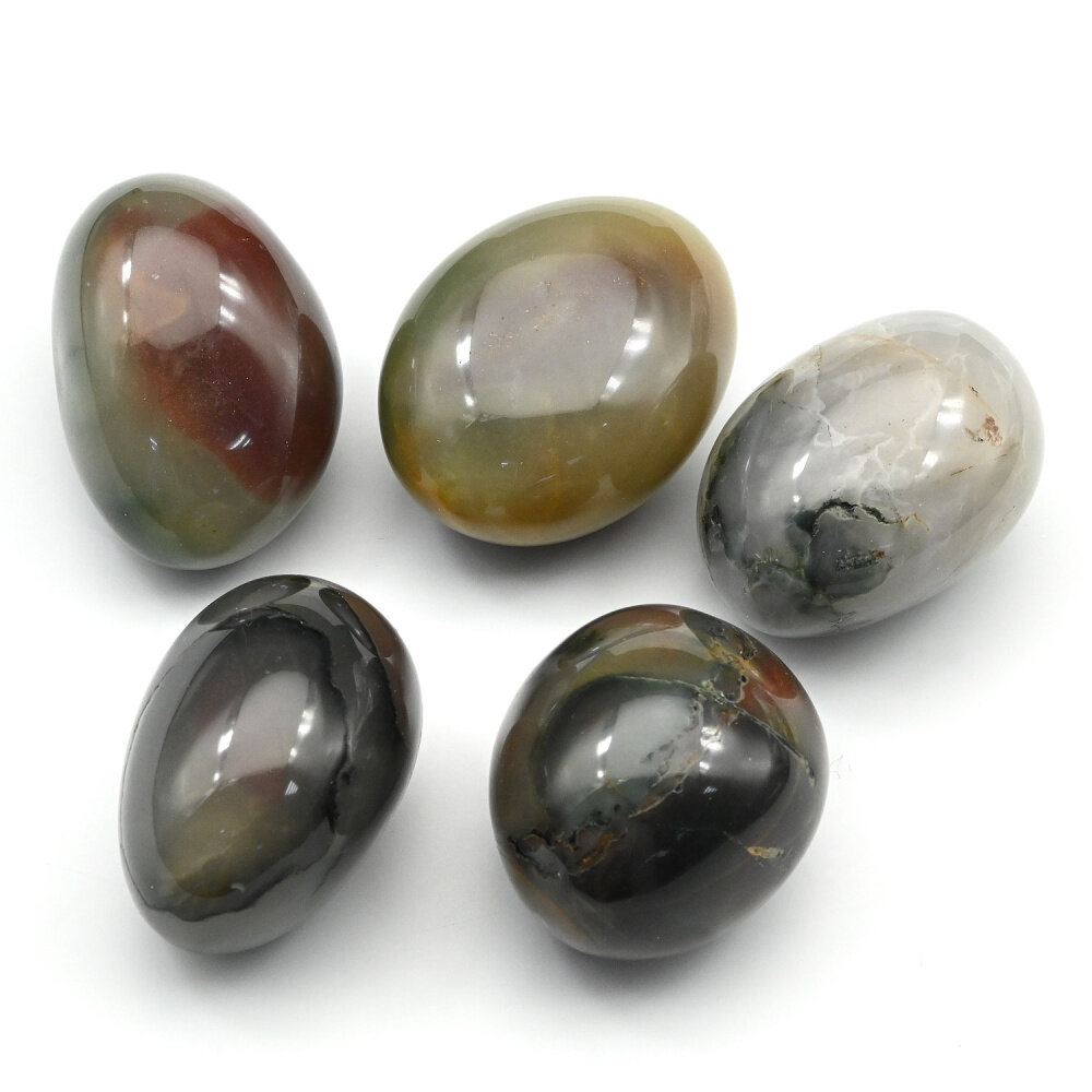 Минерал яшма галтовка 44*37*32мм. 70-79г .