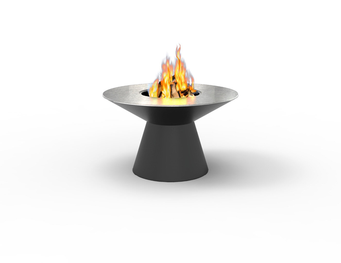 Очаг конусный премиум, гриль