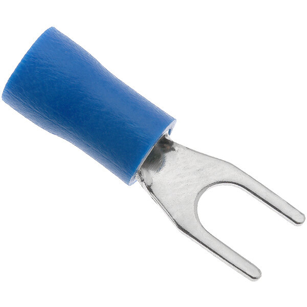 Наконечник НВИ SVS2-4 медный 2,5-4 вилочный 2,5мм2 изолированный синий, ПВХ (400 шт. в наборе)