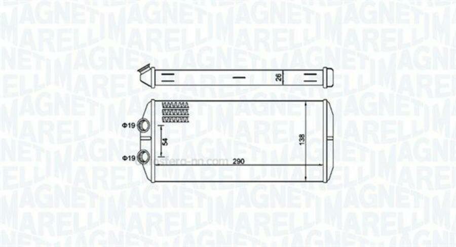 Радиатор печки MAGNETI MARELLI арт. 350218497000