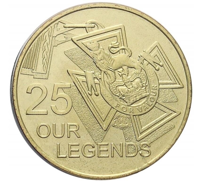 25 центов 2016 Австралия, От анзак до Афганистана - Наши легенд, UNC