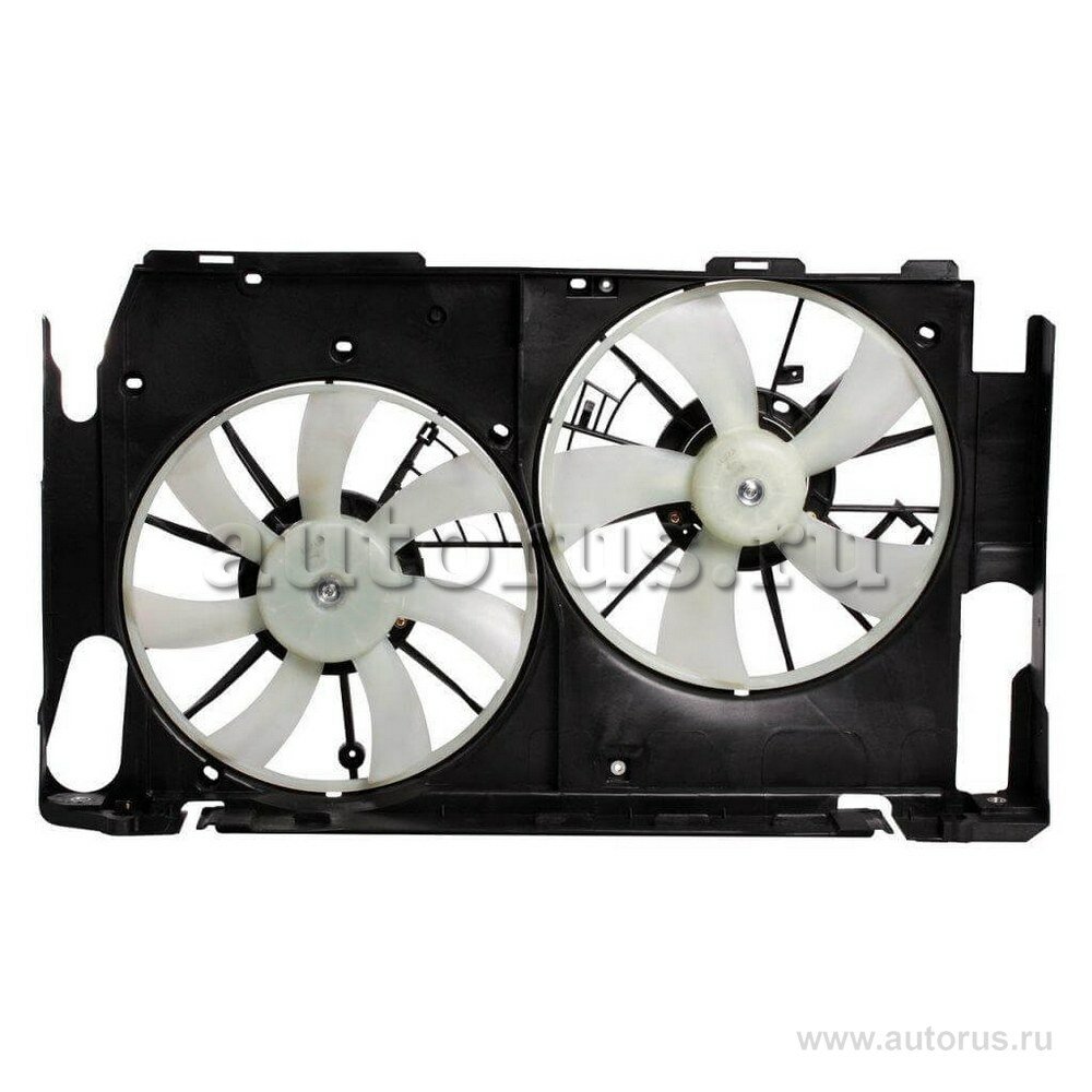 Э/вентилятор охл. для а/м toyota rav 4 (06-) 2.0i/2.4i (2 вент.) (с кожухом) luzar lfk 19r4