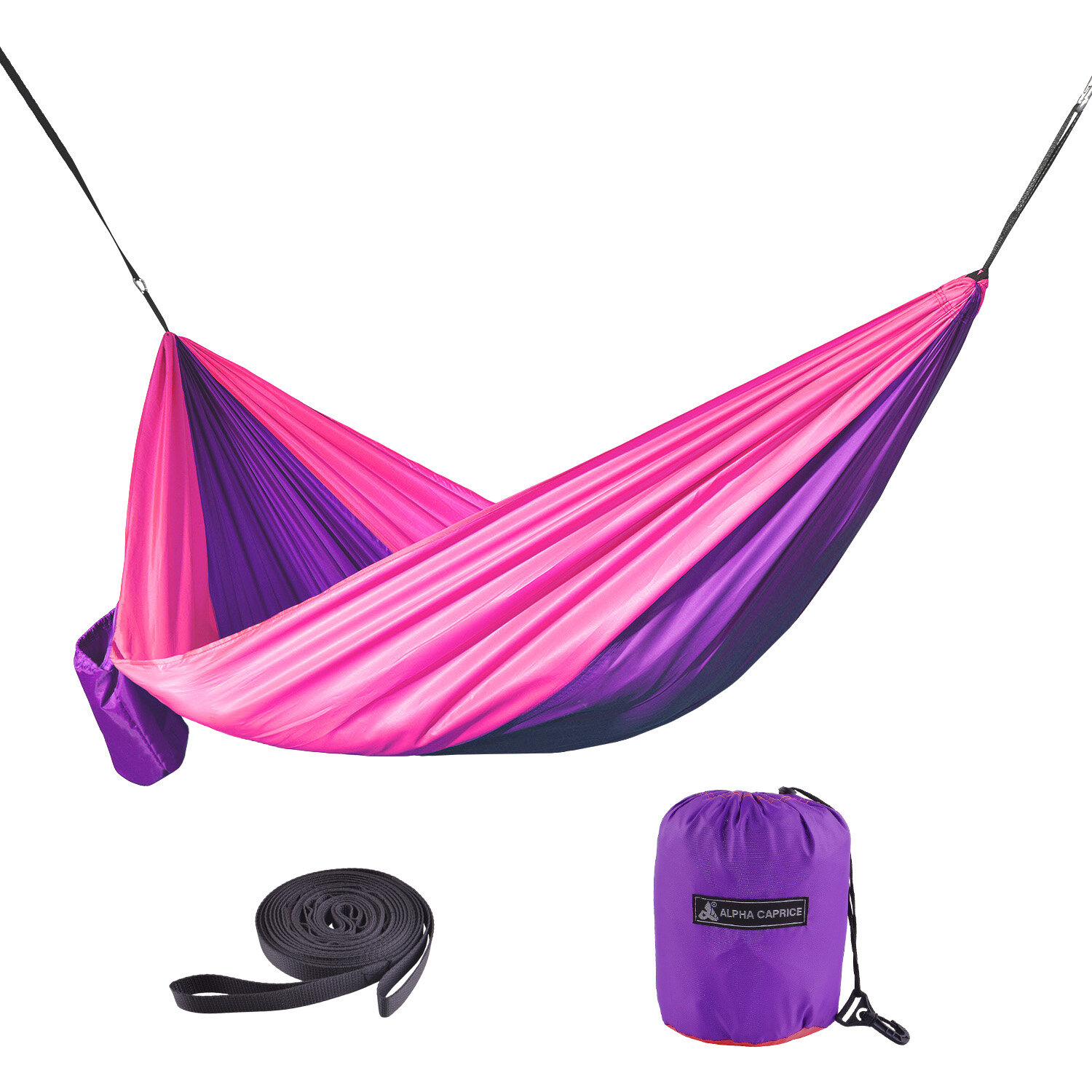 Гамак Alpha Caprice - 1 Purple-pink, 270x150 см, оксфорд, металл, розовый, фиолетовый