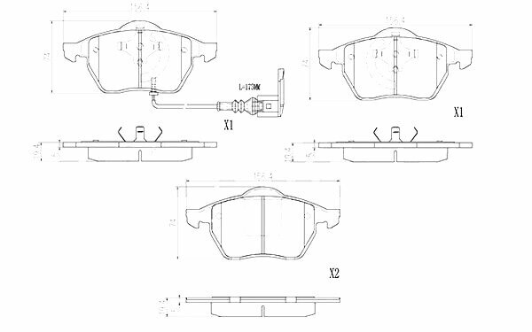 Zekkert Колодки тормозные передние для с датчиком Audi A3 98- Seat Leon 99- Skoda Octavia (1U2 1U5) 97- VW G