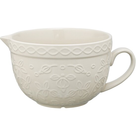 Кувшин для смешивания Tkano кремового цвета с рельефным узором Ягоды Тайги из коллекции Russian North TK22-TW_BW0014, 2л