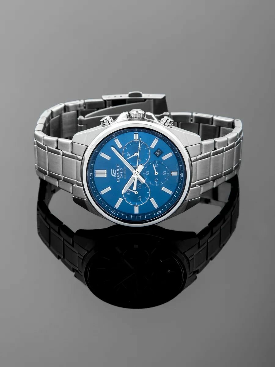 Наручные часы CASIO, бирюзовый, серебряный — фото 1