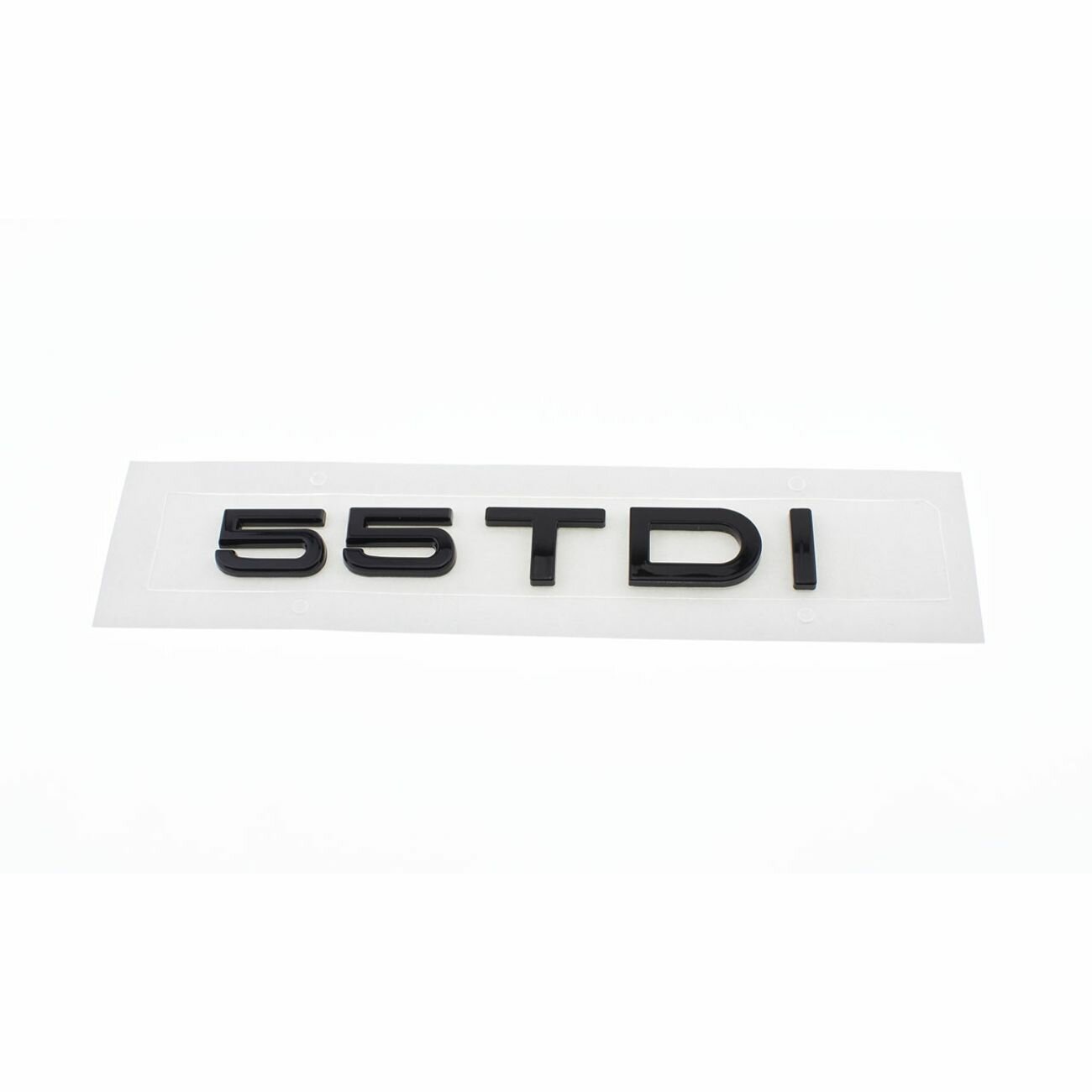 Шильдик на багажник 55 TDI черный глянец для Audi