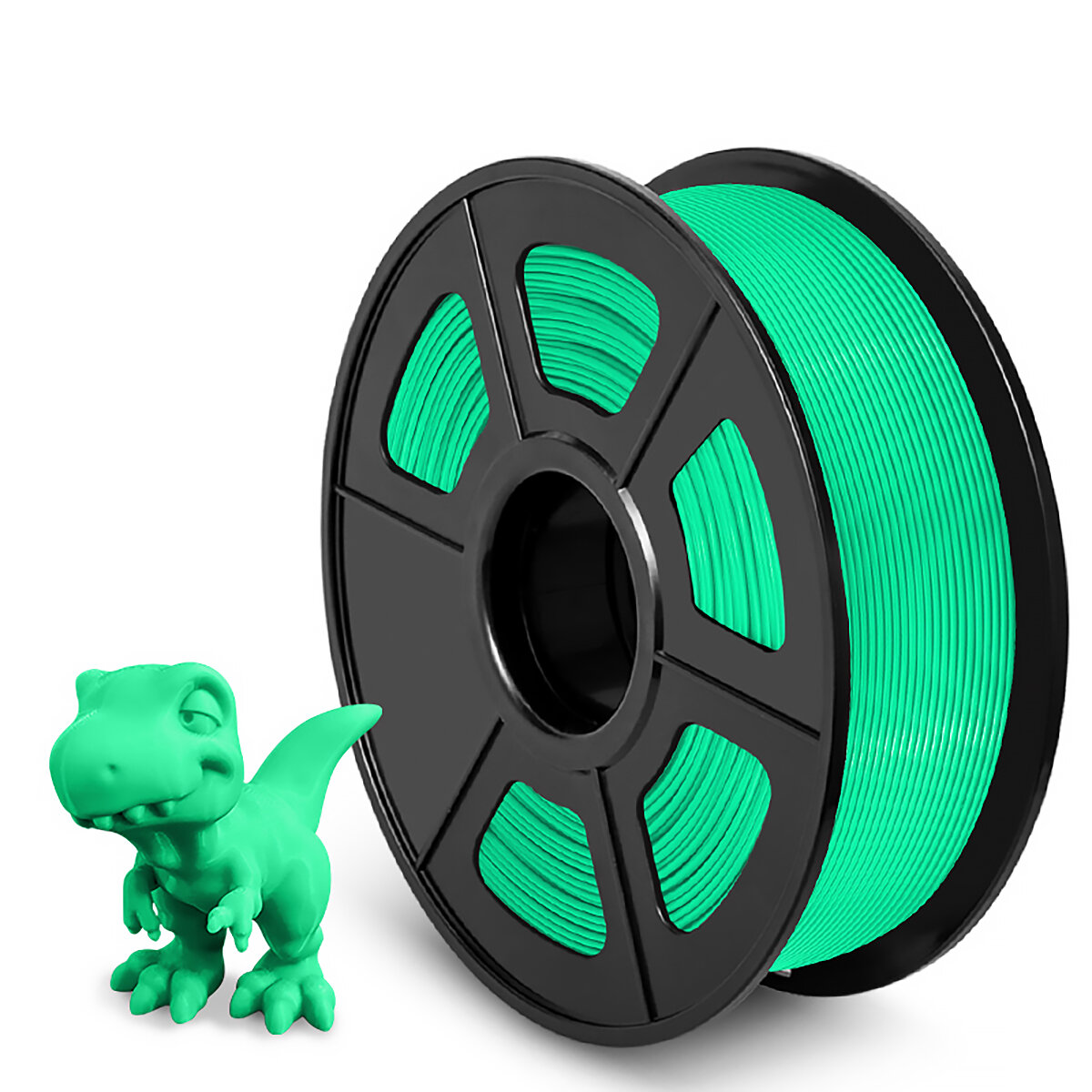 Филамент NVPRINT PLA+ Green для 3D печати диаметр 1.75мм длина 330 метров масса 1 кг